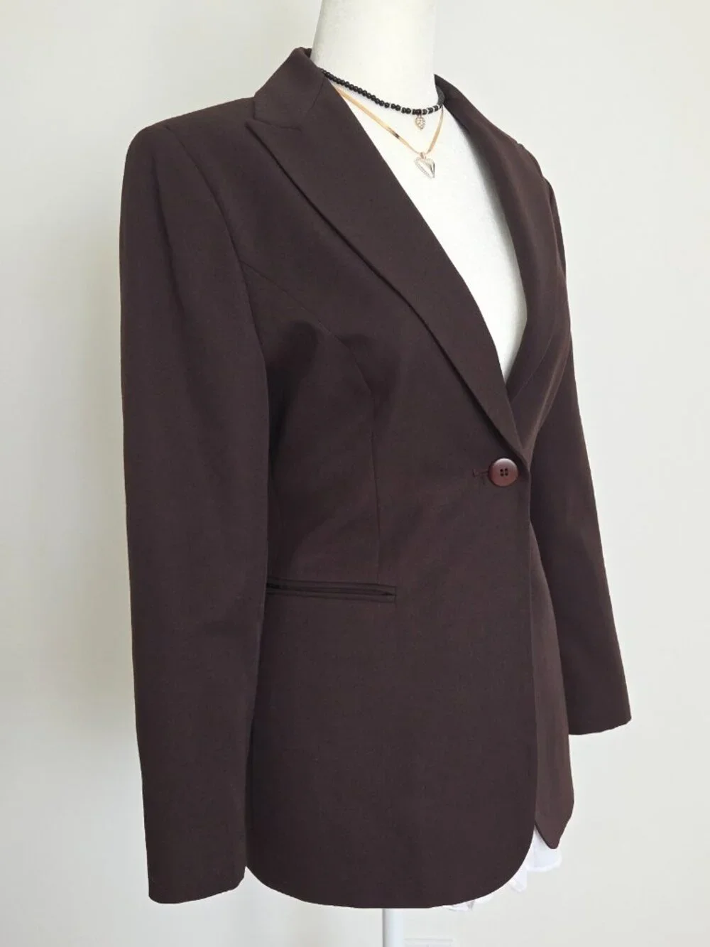 Vintage | Jackets & Coats | Vtg Brown Wool Blazer Sz 6 Old Money Petite ...
